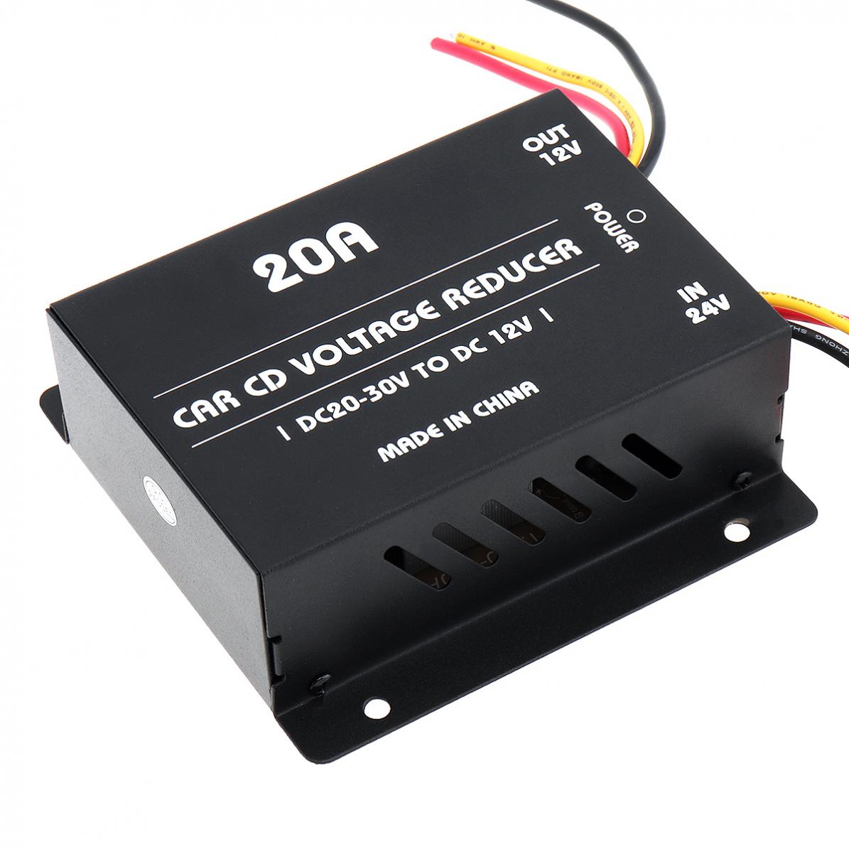 20A 360W DC 24V to 12V Car Power Converter Electri... – Vicedeal