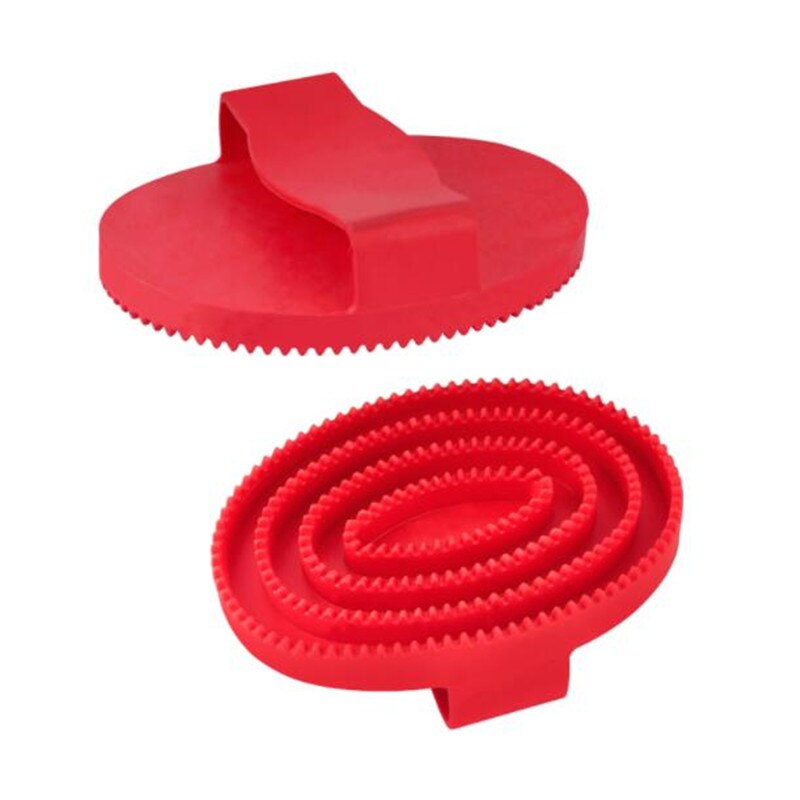 Cavassion Equestrian Rubber Zigzag Massage Brush H... – Grandado