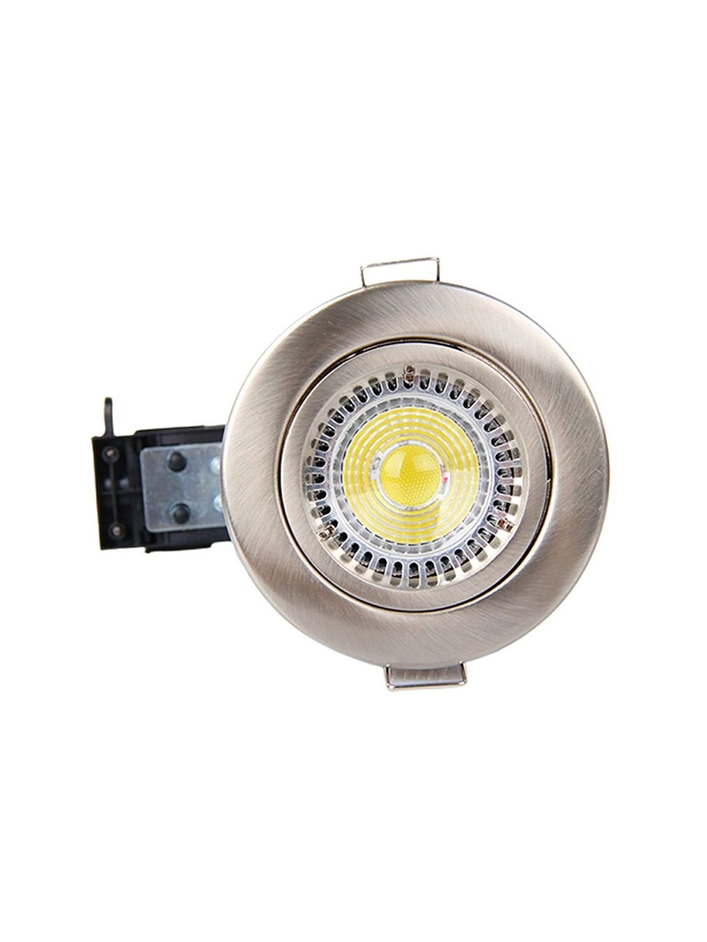 4 X GU10 Fire Rated Recessed Downlight Satin Chrom... – Grandado