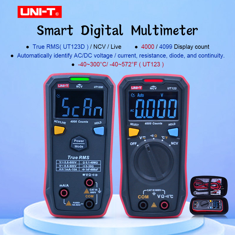 UNI-T Mini Digitale Multimeter Auto Range UT123/12... – Grandado