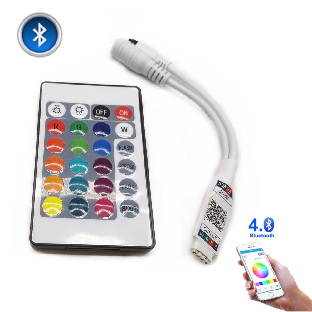 Mini RGB Bluetooth Controller DC 5V 12V 24V Music ... – Grandado