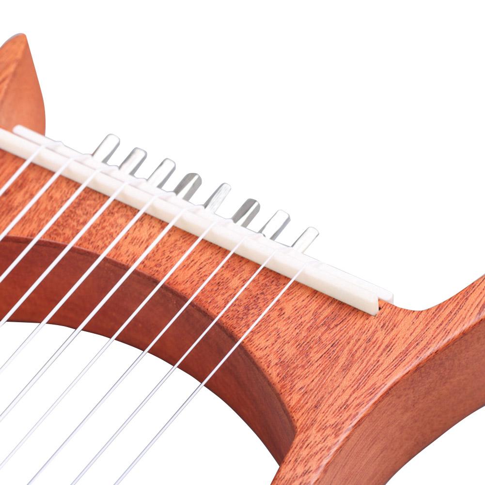 Mahogany Harp 7-string Harp Portable Lyre With Mat... – Grandado
