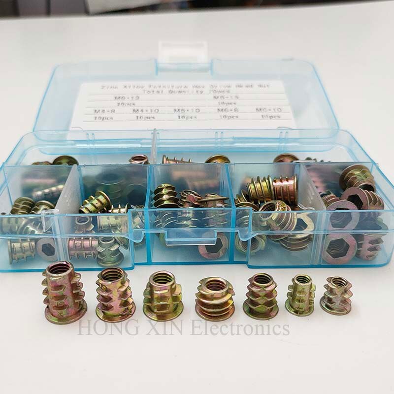 70 Stks/set M4/M5/M6 Zinklegering Draad Voor Hout ... – Vicedeal