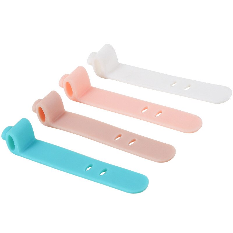 4 Pieces Cable Organizer Silicone Wire Binding Dat... – Vicedeal