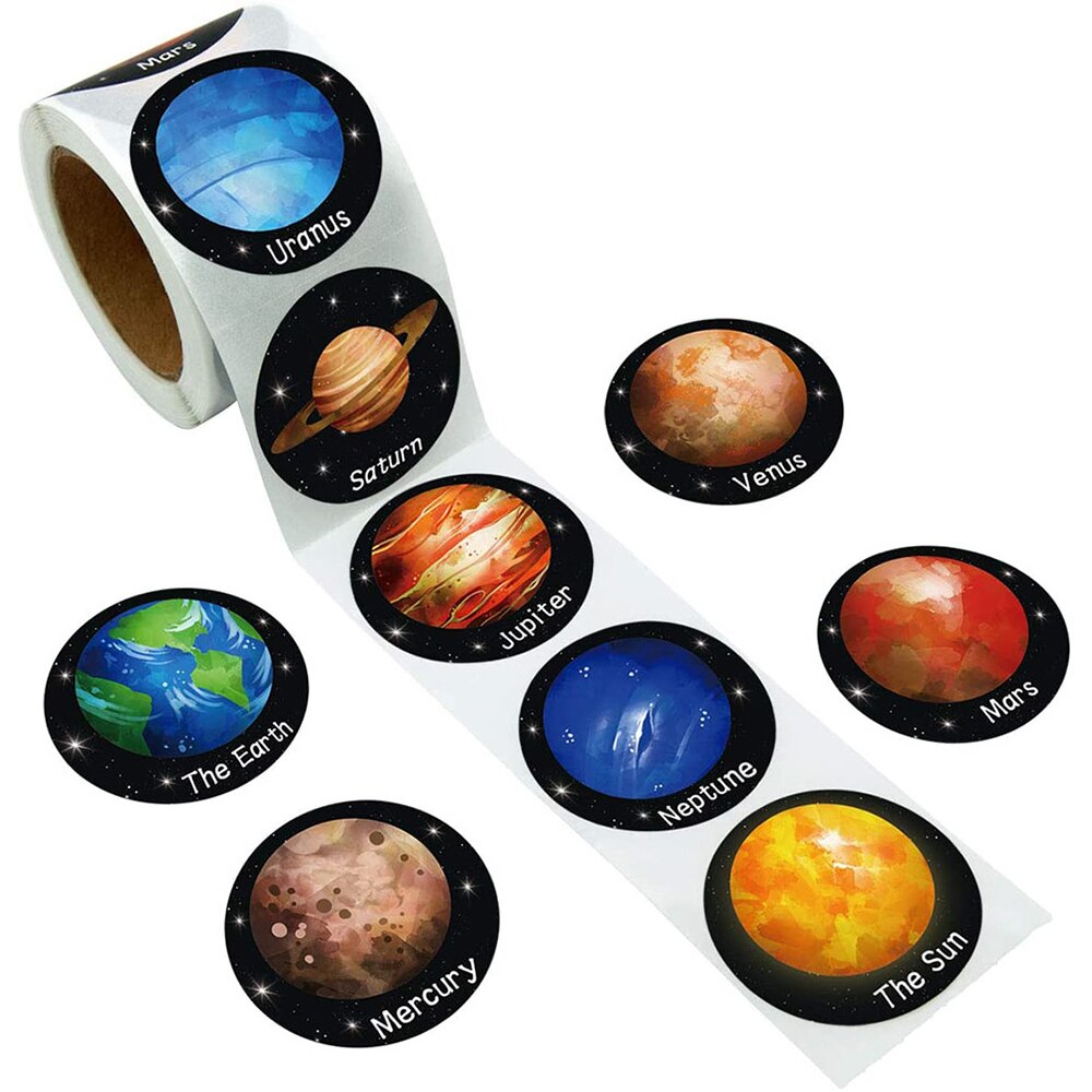 50-500Pcs Children Reward Stickers Cute Space Plan... – Vicedeal