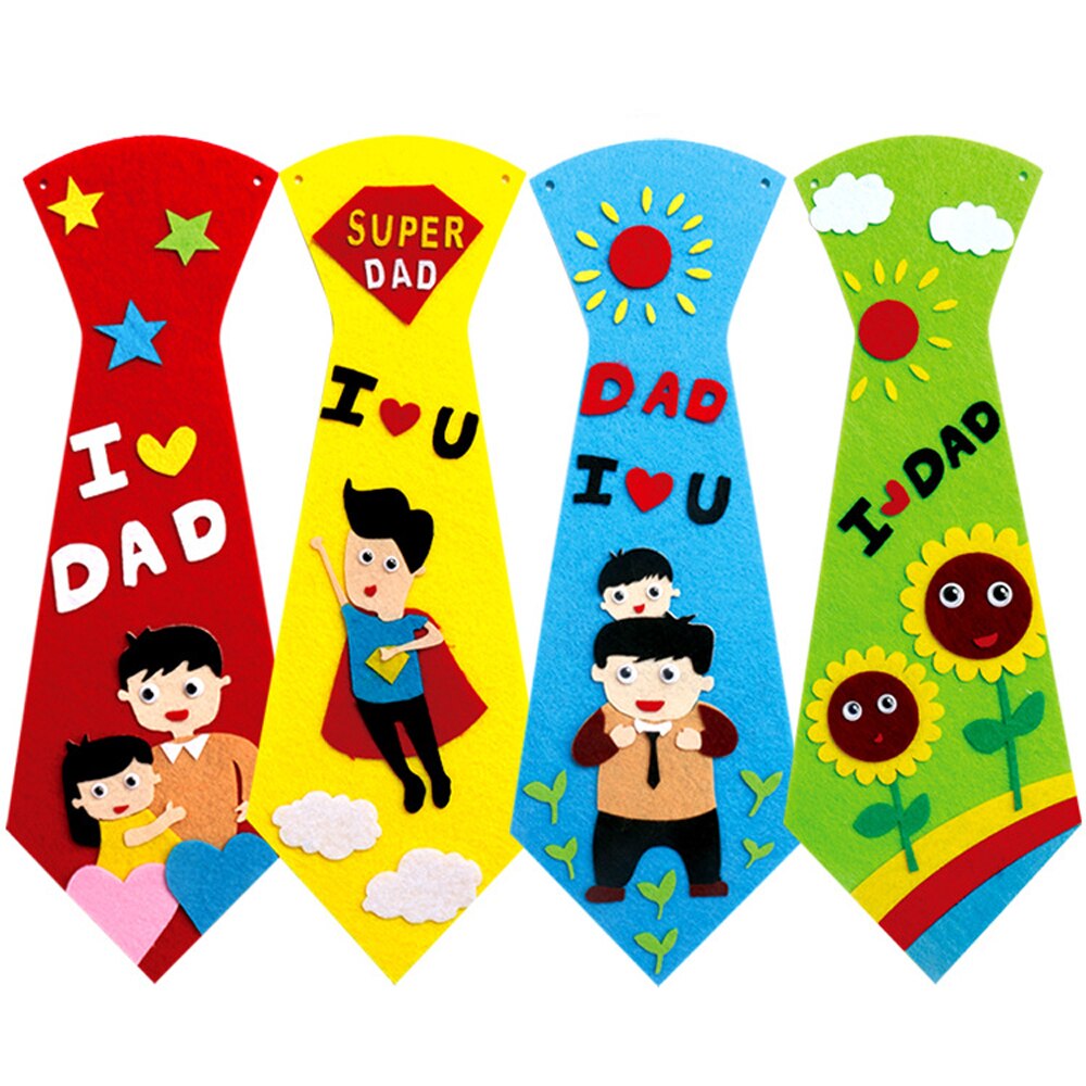Crafts DIY Ties Kindergarten Children Kids Handmad... – Grandado