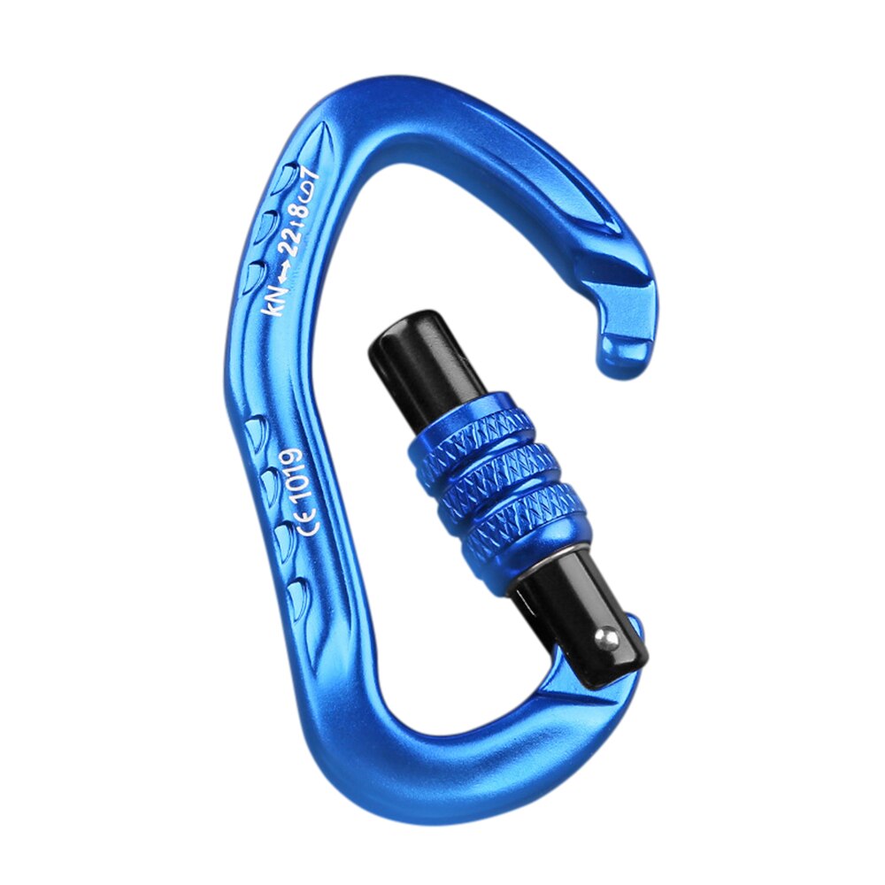 22KN D-Shaped Carabiner Lock Heavy Duty Aluminum A... – Grandado