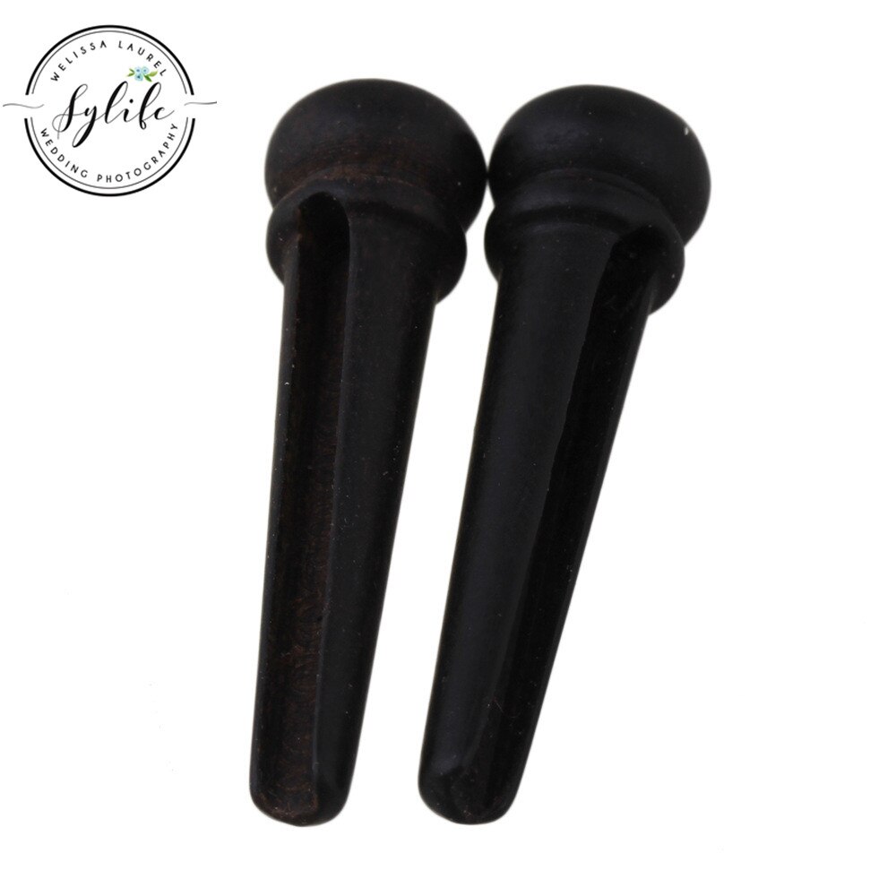 6 Acoustic Guitar Ebony Bridge Pins With Abalone D... – Grandado