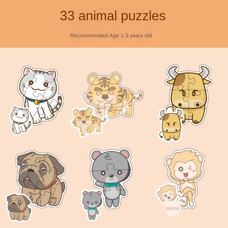 Cartoon super thick jigsaw puzzle children's educa... – Vicedeal