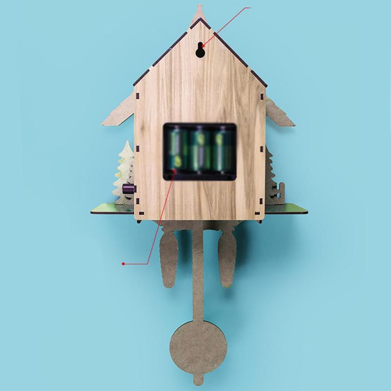 Vintage Wooden Wall Clock Time Bird Bell German Bl... – Grandado