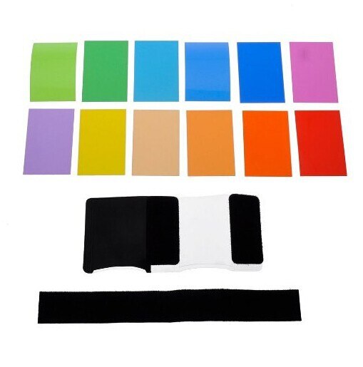 12 Farbe Universal Speedlite Farbe Filter Kit für ... – Vicedeal