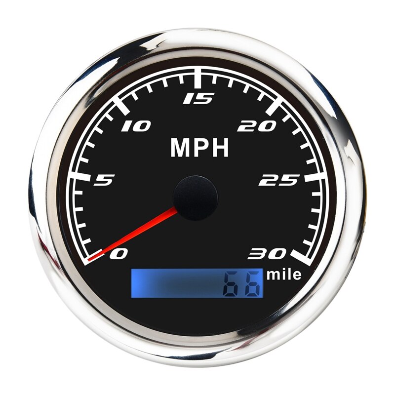 Universal Speedometer 12V/24V Odometer 85mm 30MPH ... – Vicedeal