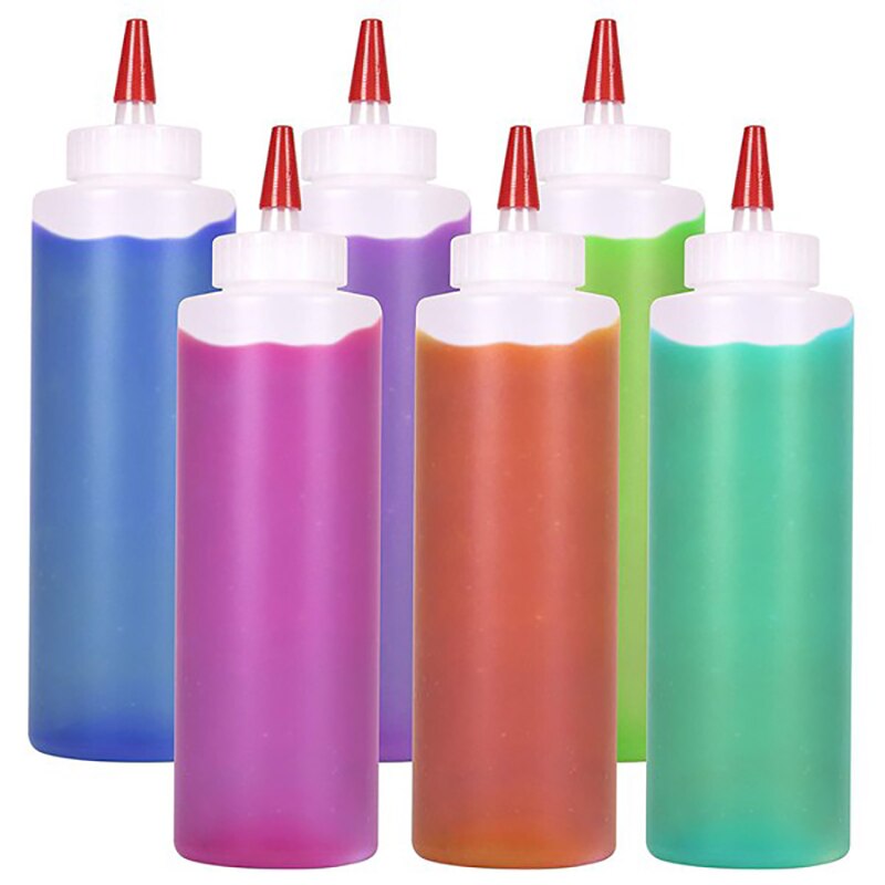 Plastic Squeeze Condiment Bottles with Red Tip Cap... – Grandado