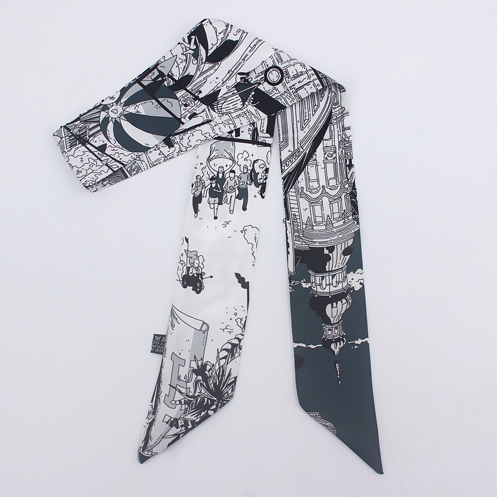 scarf small scarf national wind flower wild family... – Vicedeal