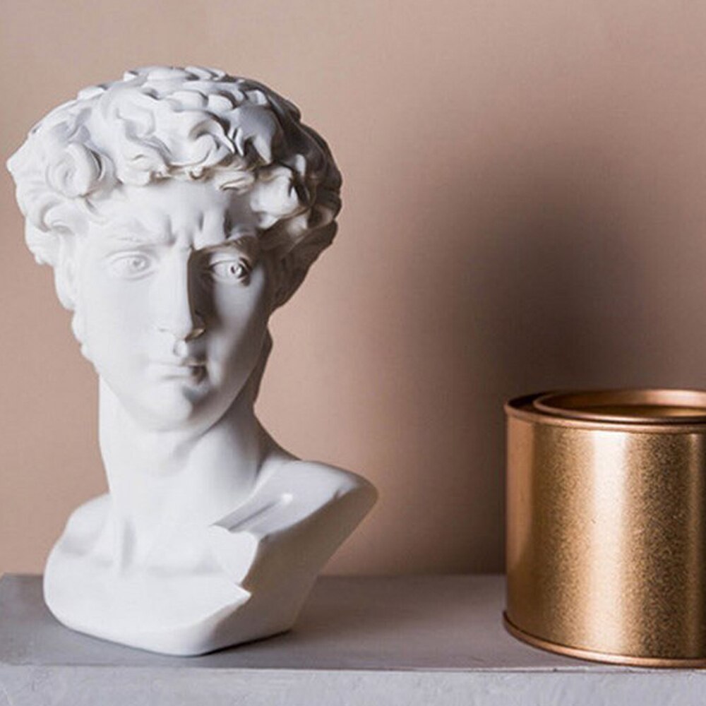 15cm David Statue Head Portraits Michelangelo Home... – Grandado