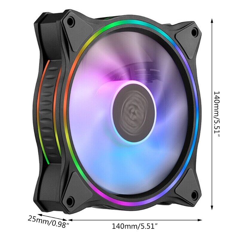 MF140 12V/4PIN Computer Case CPU Cooling Fan Addre... – Grandado