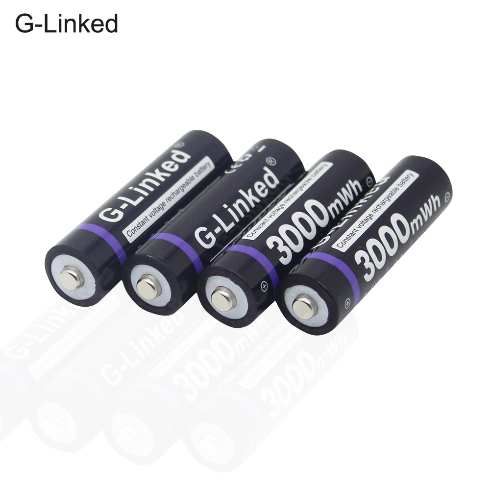 G-Linked Li-ion AA Battery 3000mWh Rechargeable Ba... – Vicedeal