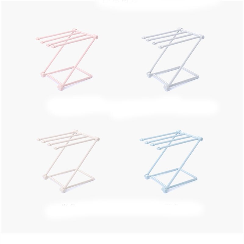 Portable Folding four pole dishcloth towel rack ki... – Grandado