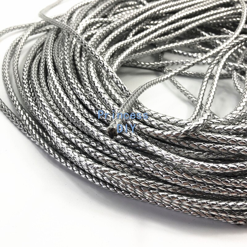 2m/ parti smycken gör att hitta rund 6mm silver lä... – Grandado