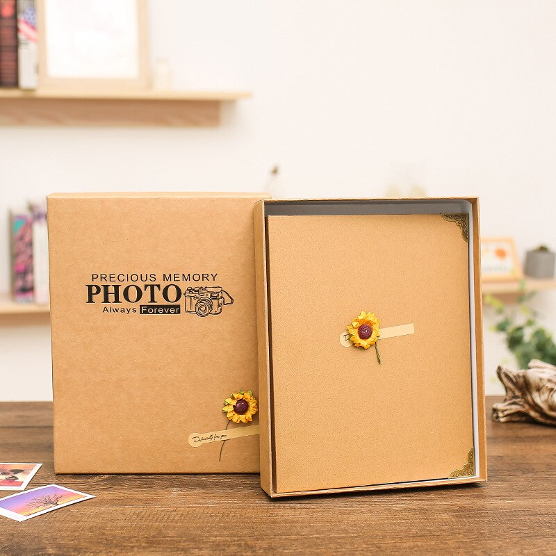 Diy Viscose Fotoalbum Vintage Zon Bloem Fotoalbum ... – Vicedeal