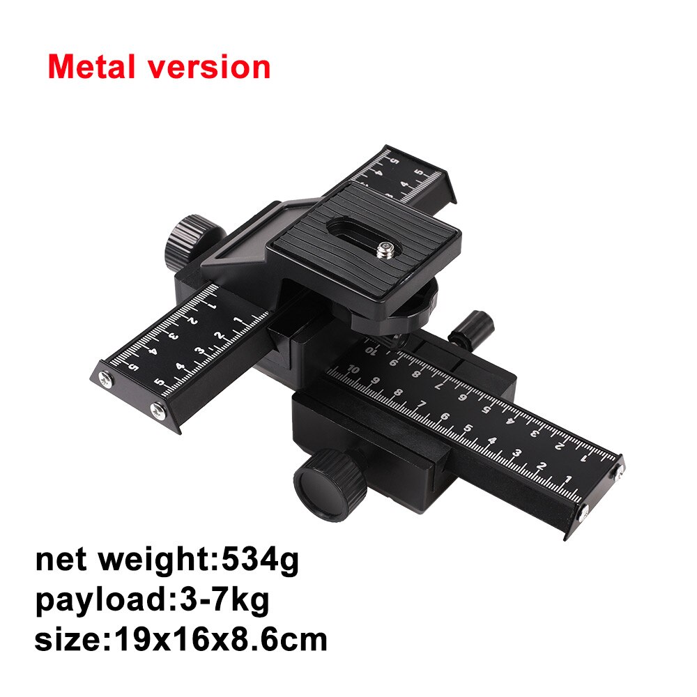 4 Way Macro Focusing Rail Slider Voor Canon Sony N... – Vicedeal