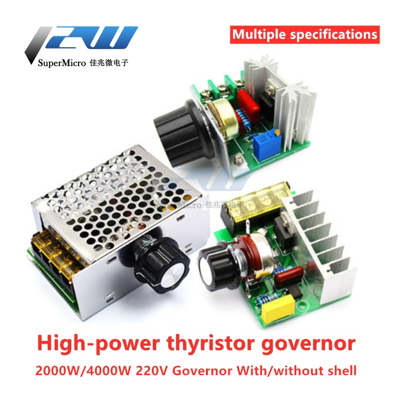 2000W thyristor regulator, 4000W AC 220V motor, hi... – Grandado