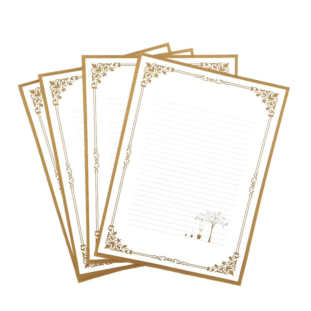 Vintage Stationery Paper 8 Pack Antique Retro Line... – Grandado