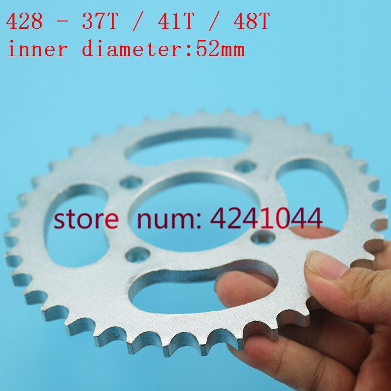 428 37T / 41T / 48T tooth 52mm rear Chain sprocket... – Grandado
