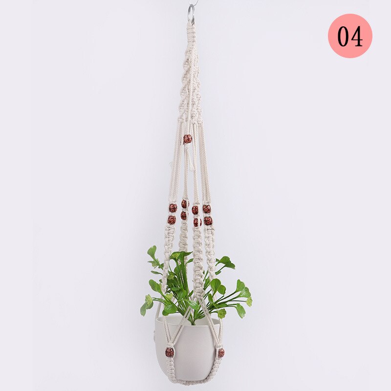 Vaso da fiori fatto a mano in macramè netto cesto ... – Vicedeal