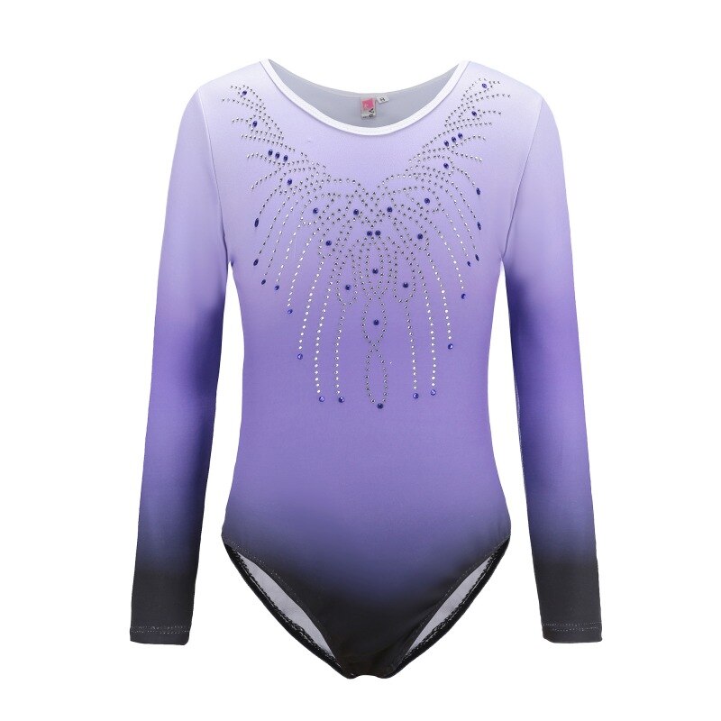girls gradient tights ballet gymnastics suit girls... – Grandado