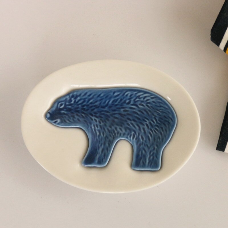 6.5 Inch Blue Children Ceramic Eco-friendly Dishes... – Grandado