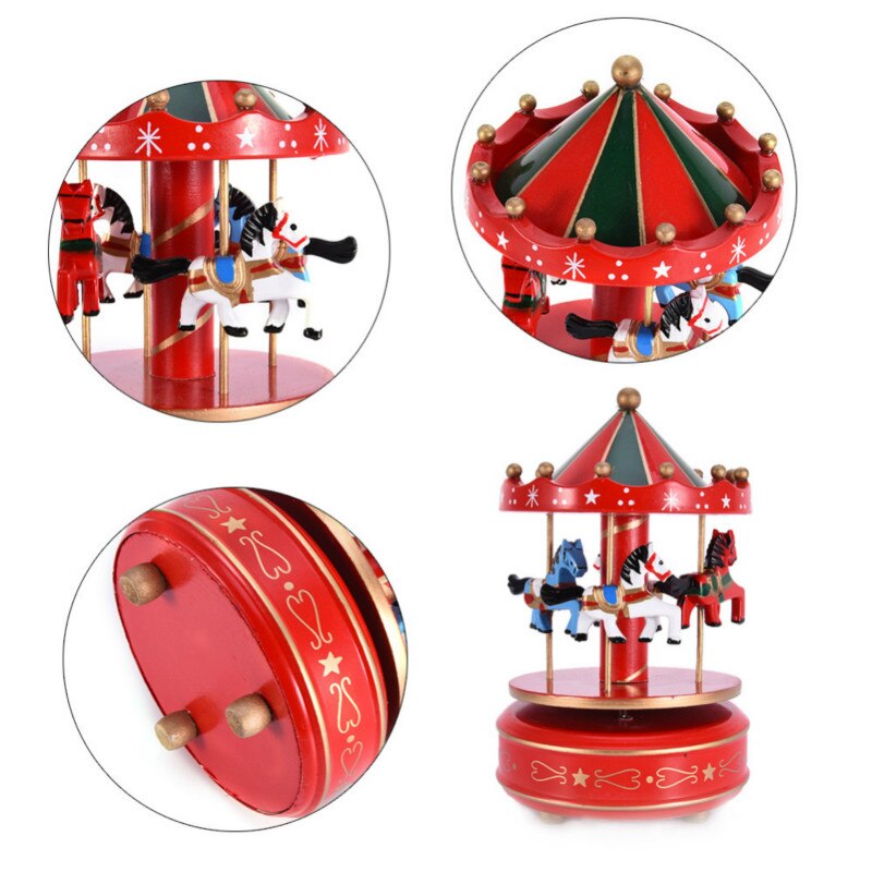 Music Box Carousel Romantic Birthday Carrousel Mus... – Vicedeal