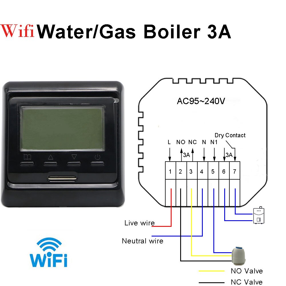 Room Thermostat Wifi Smart Heating Temperature Con Grandado