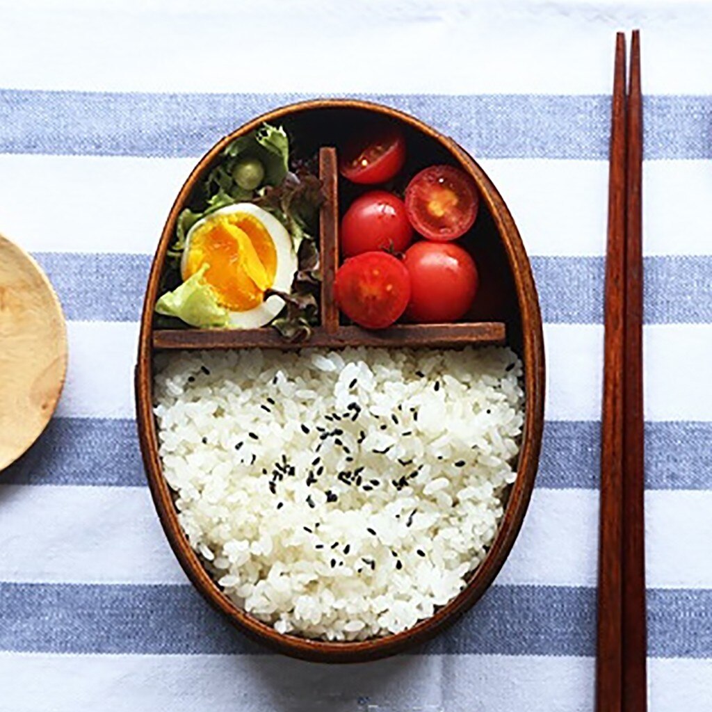 Wooden Lunch Box Japanese Style 700ml Tableware Be... – Grandado