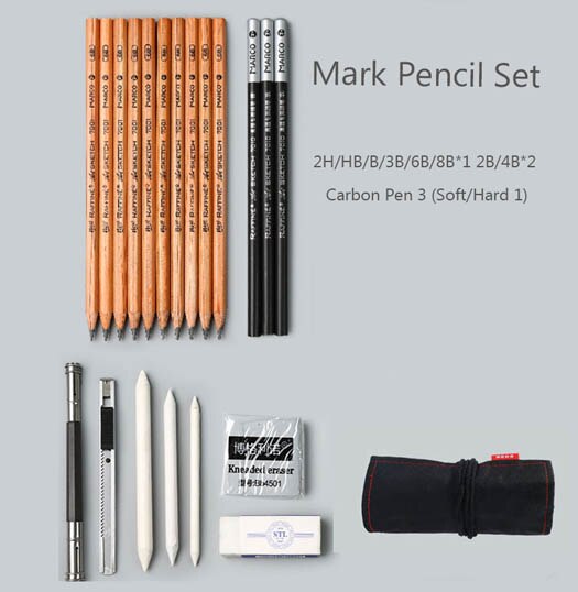 Schets potlood set schilderen carbon pen tool pen ... – Grandado