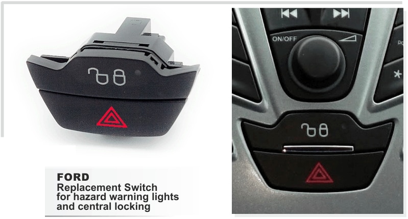 Facia for Ford Replacement Switch for hazard warni... – Grandado