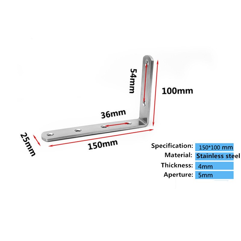 10PCS/set Stainless Steel Angle Corner Brackets Fa... – Vicedeal