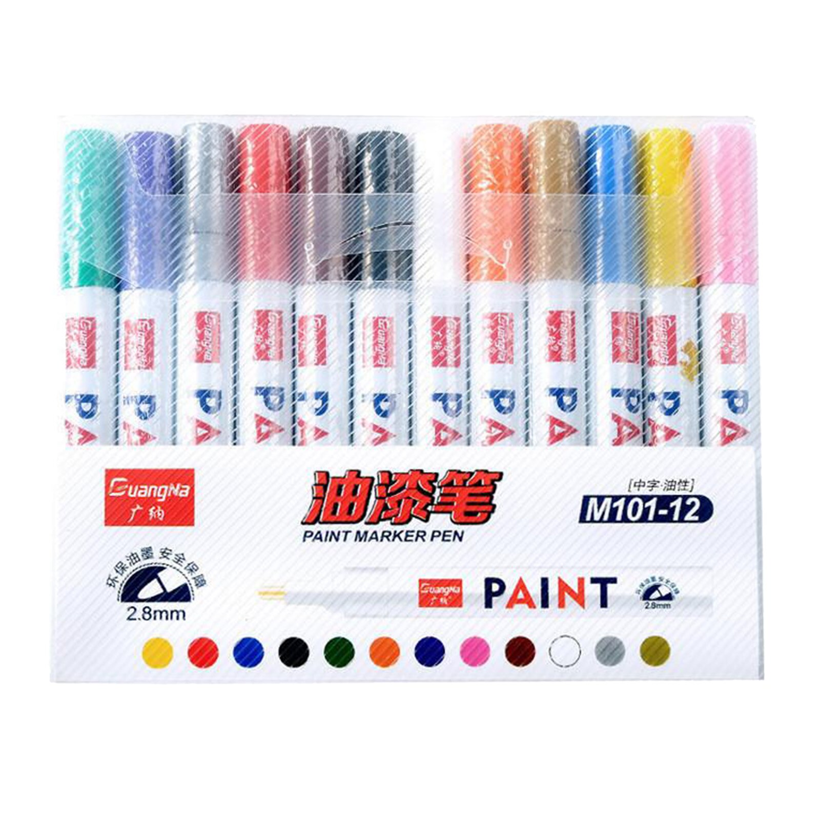 12 Colors Paint Pens Markers 2.8mm Tip DIY Craft P... – Vicedeal