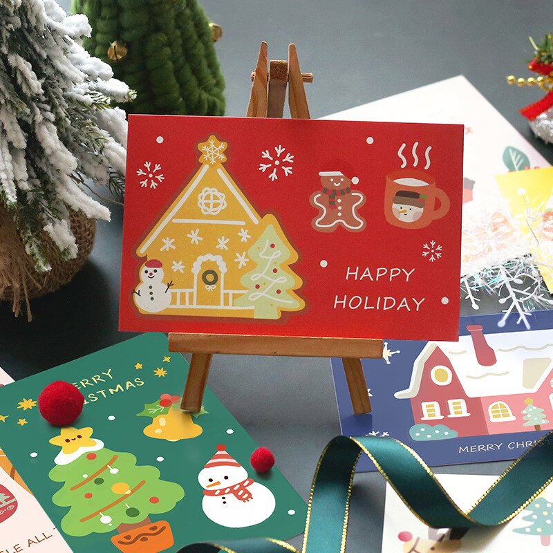 30 Sheets/Set Christmas Eve Blessing Postcard Holl... – Grandado