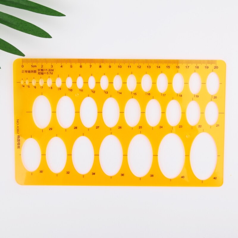 Ellipse Oval Template Geometry College Math Measur... – Vicedeal
