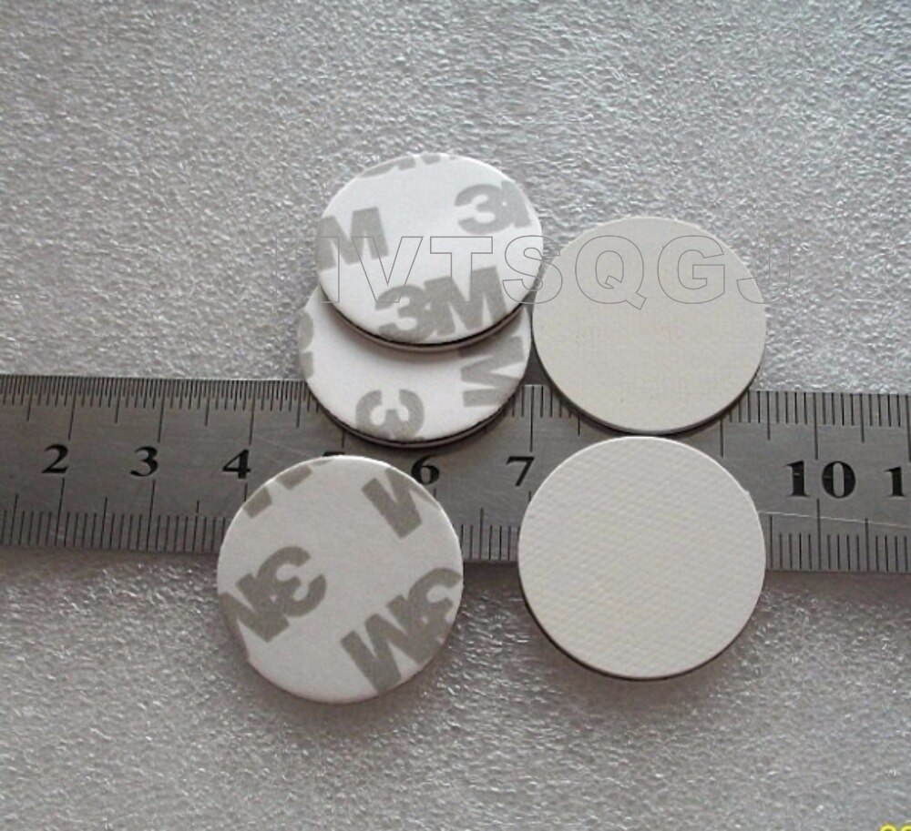 100Pcs Rfid Tag 125Khz Coin Card Met 3M Lijm – Vicedeal