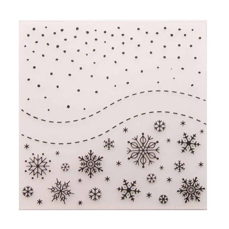 Christmas snowflake DIY Plastic Embossing Folders ... – Grandado