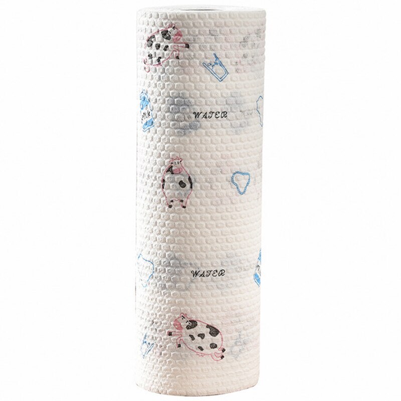 50Pcs / Roll Kitchen Paper Towel Washable Cleaning... – Vicedeal
