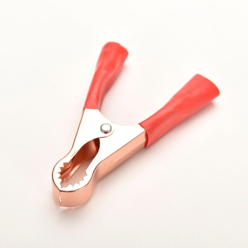 2Pcs ! Car Alligator Clips Battery Clamps Crocodile Clip 50A Red ...
