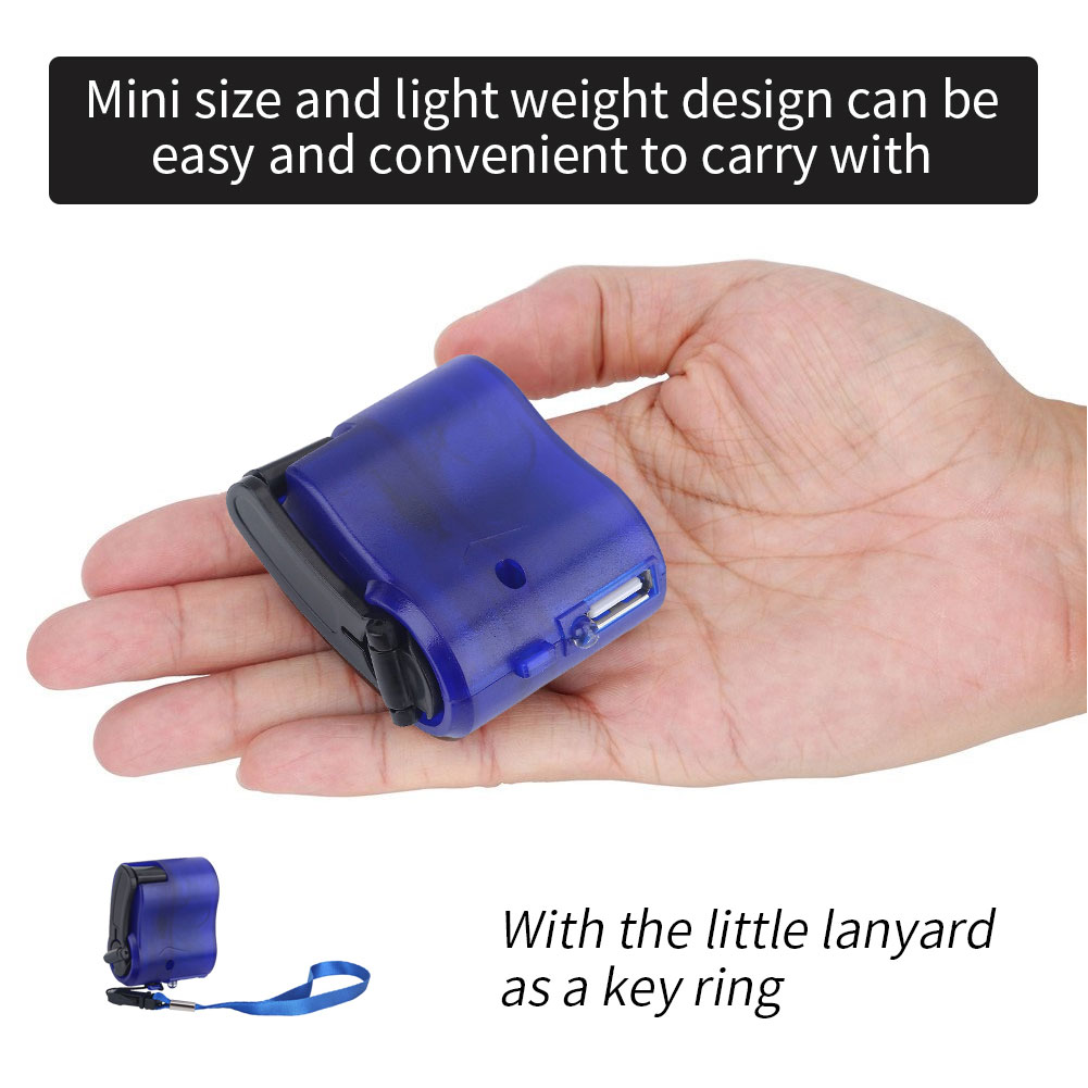 Clockwise Rotation Hand Crank Charger USB Camping ... – Grandado