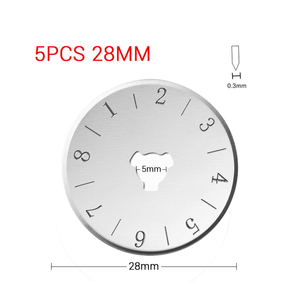 5Pcs 28mm Rotary Cutter Blades Replacement Spare S... – Grandado