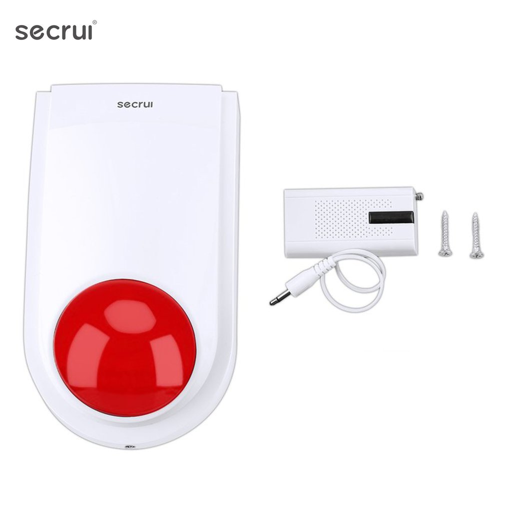 SECRUI J008 Draadloze Hoorbare Visuele Alarm Flash... – Grandado