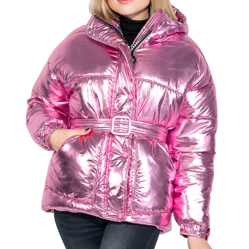 Sfit Women Winter Glossy Down Parka women's Waterp... – Grandado