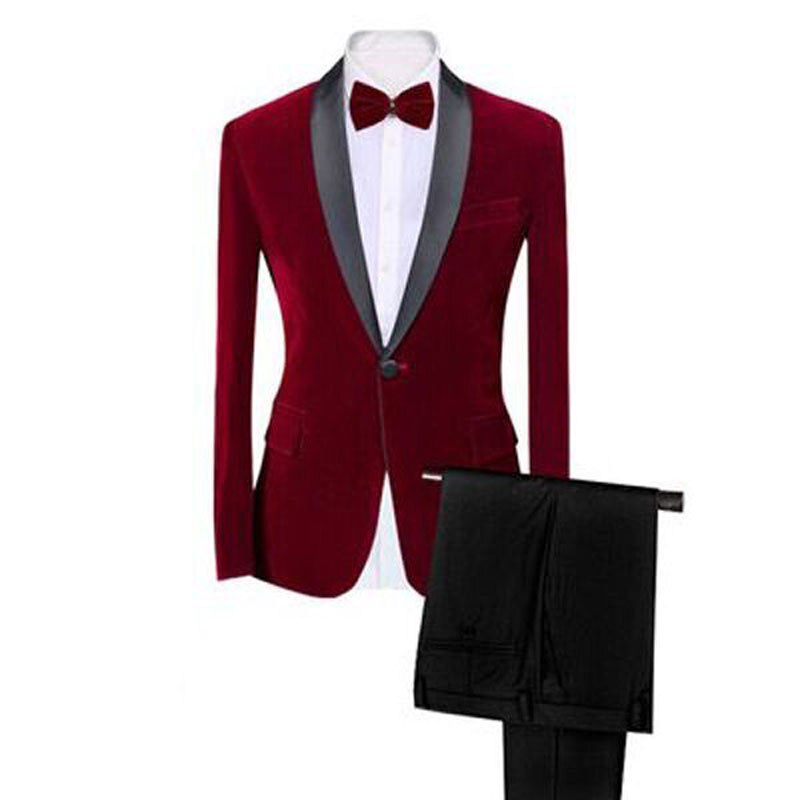Style Men Stylish 2 Sets Suits Stage Singer Weddin... – Vicedeal
