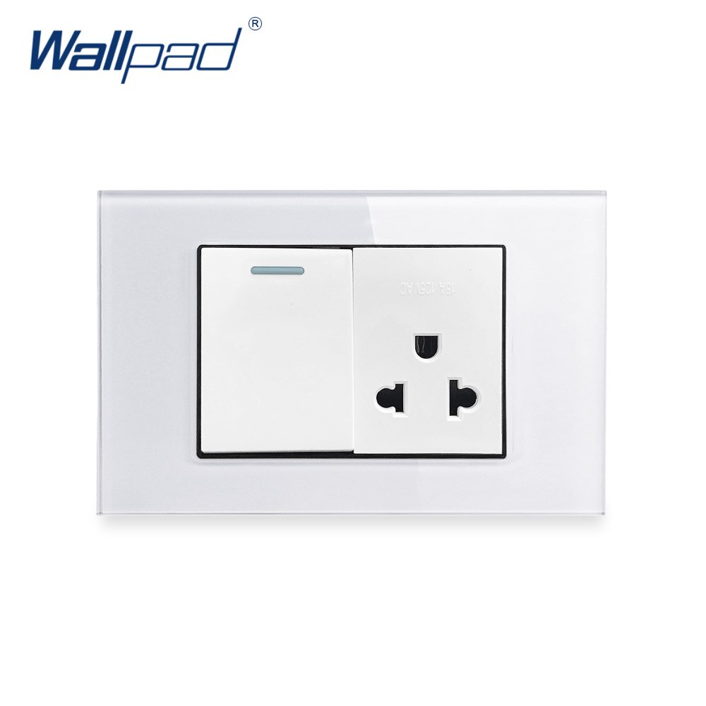 1 Gang 2 Way Us 3 Pin Socket Wallpad Luxe Gehard G... – Grandado